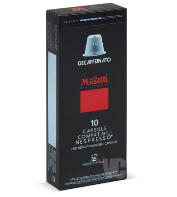 Musetti Decaffeinato кофе в капсулах 10шт